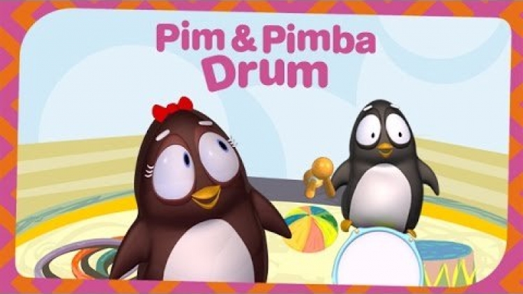 Pim en Pimba - Drummen - Kids-Tube.nl